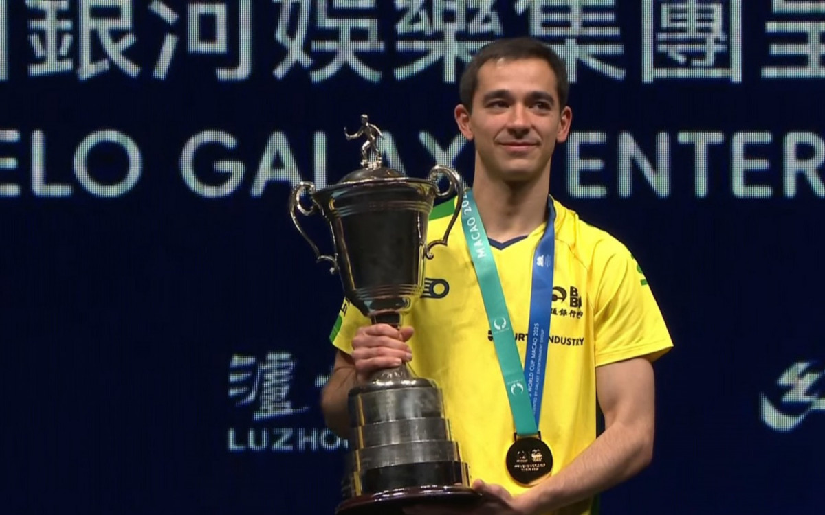 Hugo Calderano conquista título inédito na Copa do Mundo de Tênis de ...